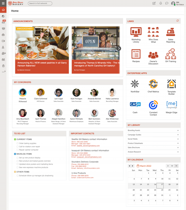 16 Intranet Design examples to Inspire Your Work Hub - MangoApps Blog