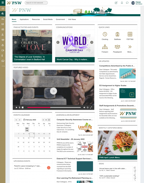 16 Intranet Design examples to Inspire Your Work Hub - MangoApps Blog